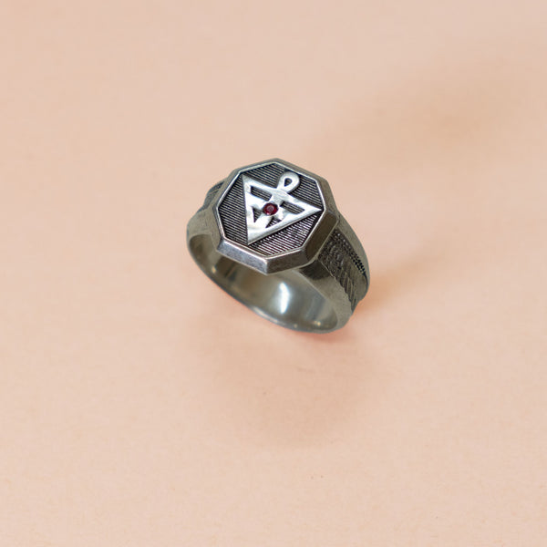 Rosicrucian Membership Rings - AMORC Members only - Sterling Silver ...